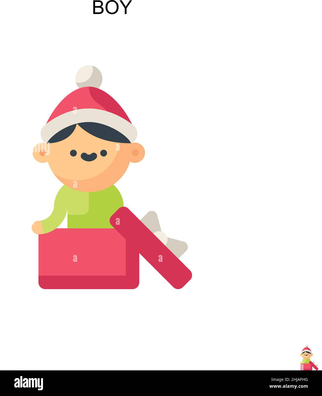 Boy Simple vector icon. Illustration symbol design template for web ...