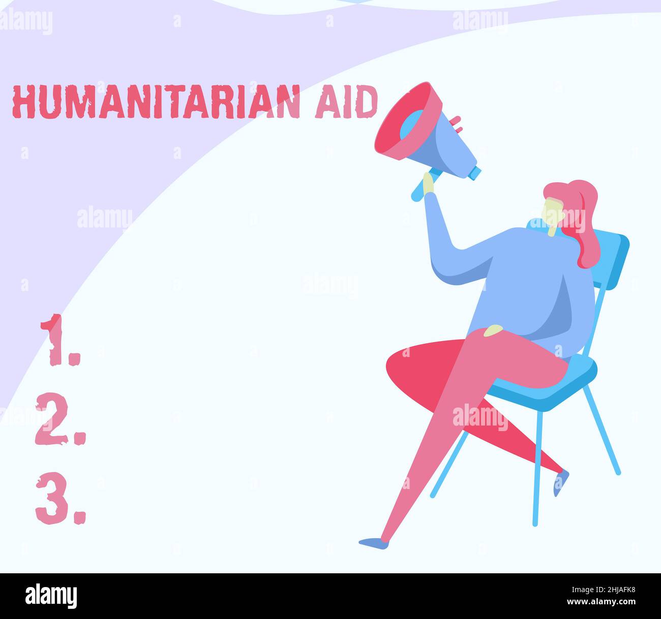 Sign displaying Humanitarian Aid. Word for immediate assistance ...