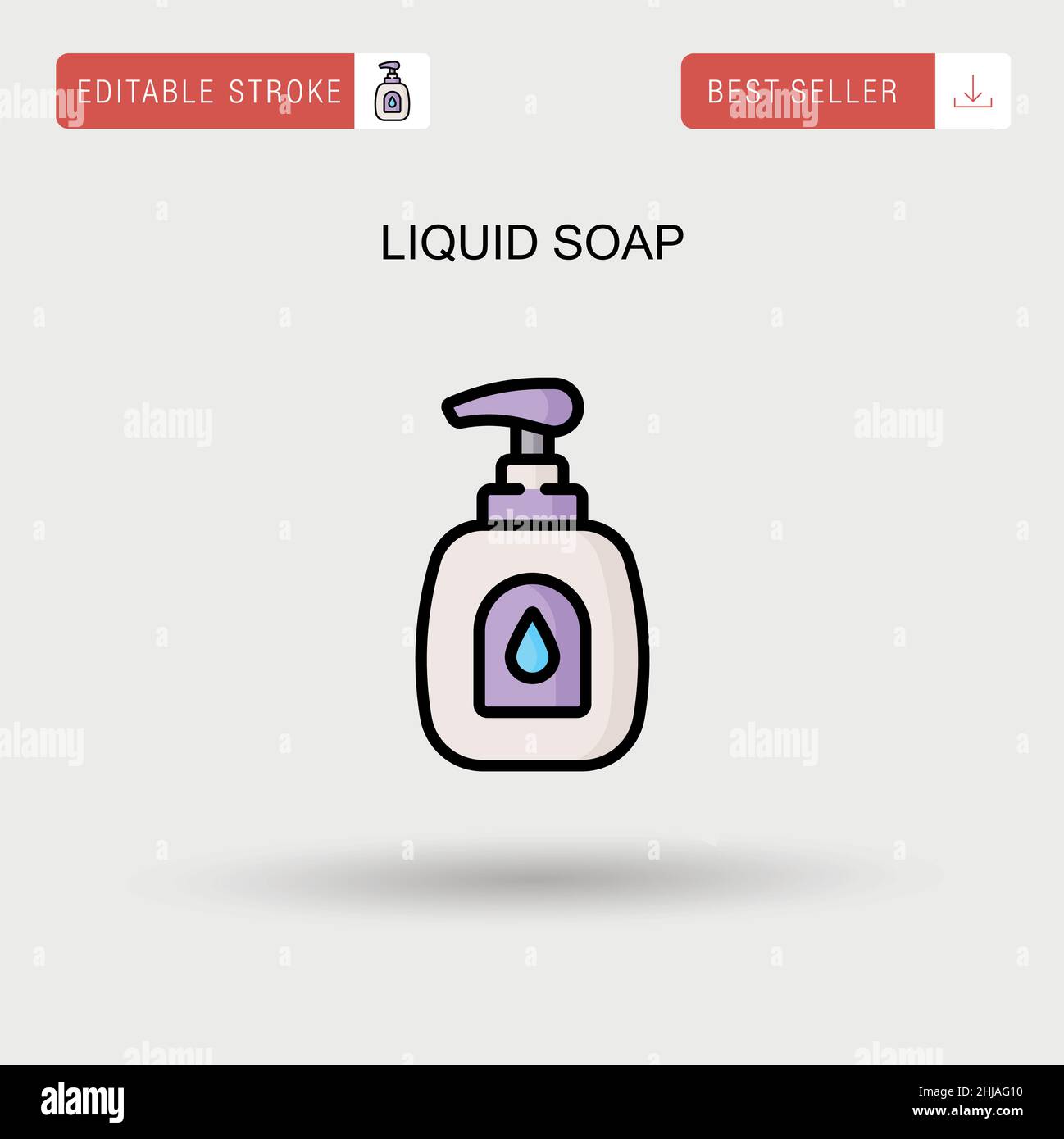 Liquid soap Simple vector icon Stock Vector Image & Art - Alamy
