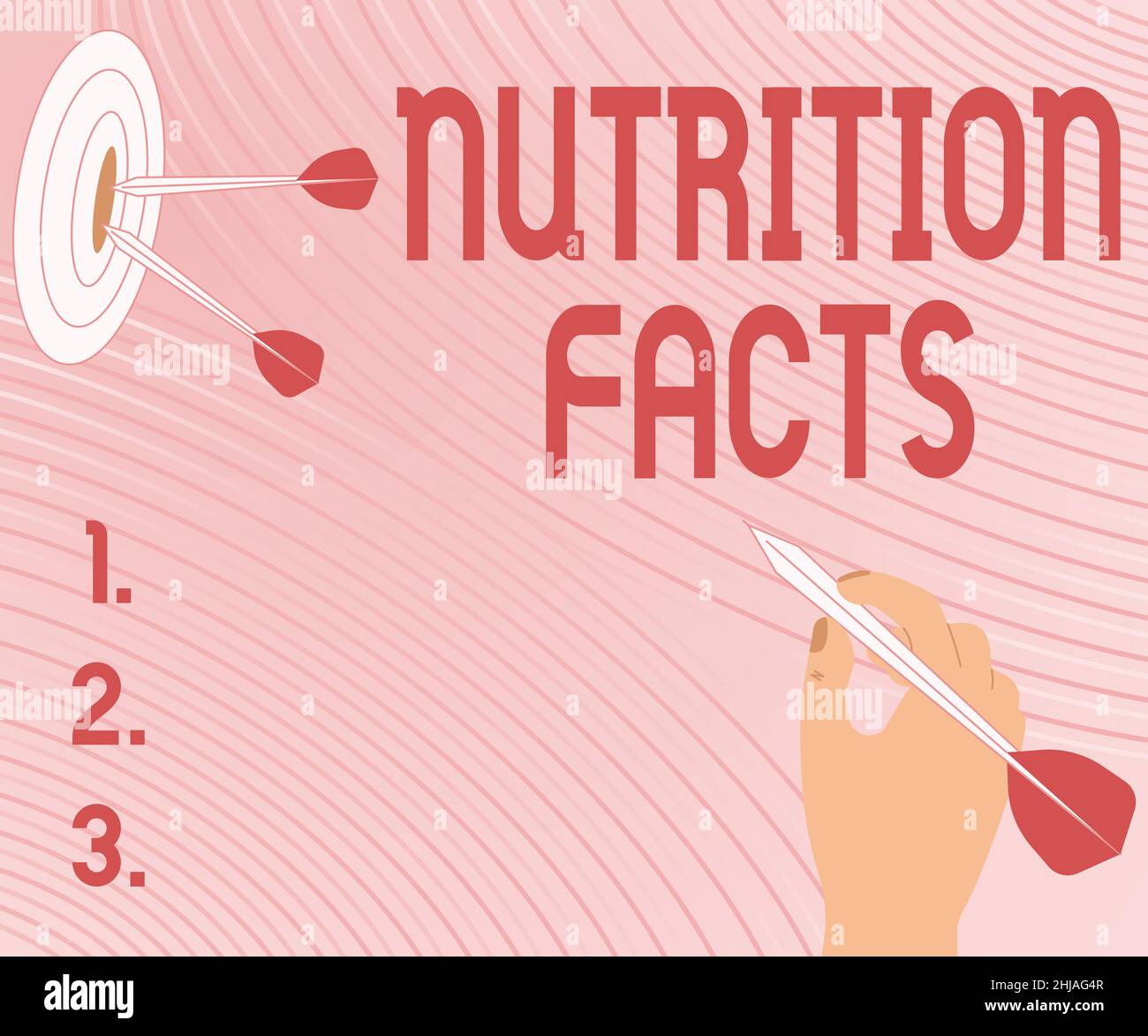 Hand writing sign Nutrition Facts. Business overview detailed ...
