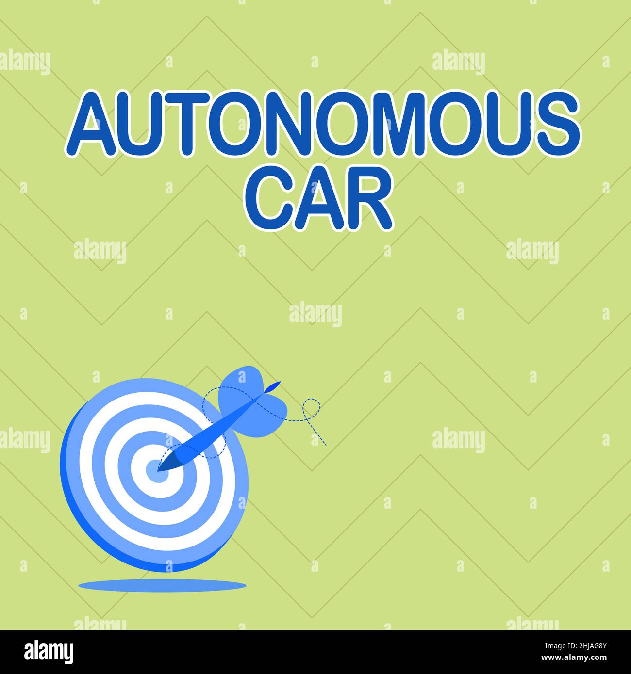 Text sign showing Autonomous Car. Concept meaning vehicle that can ...