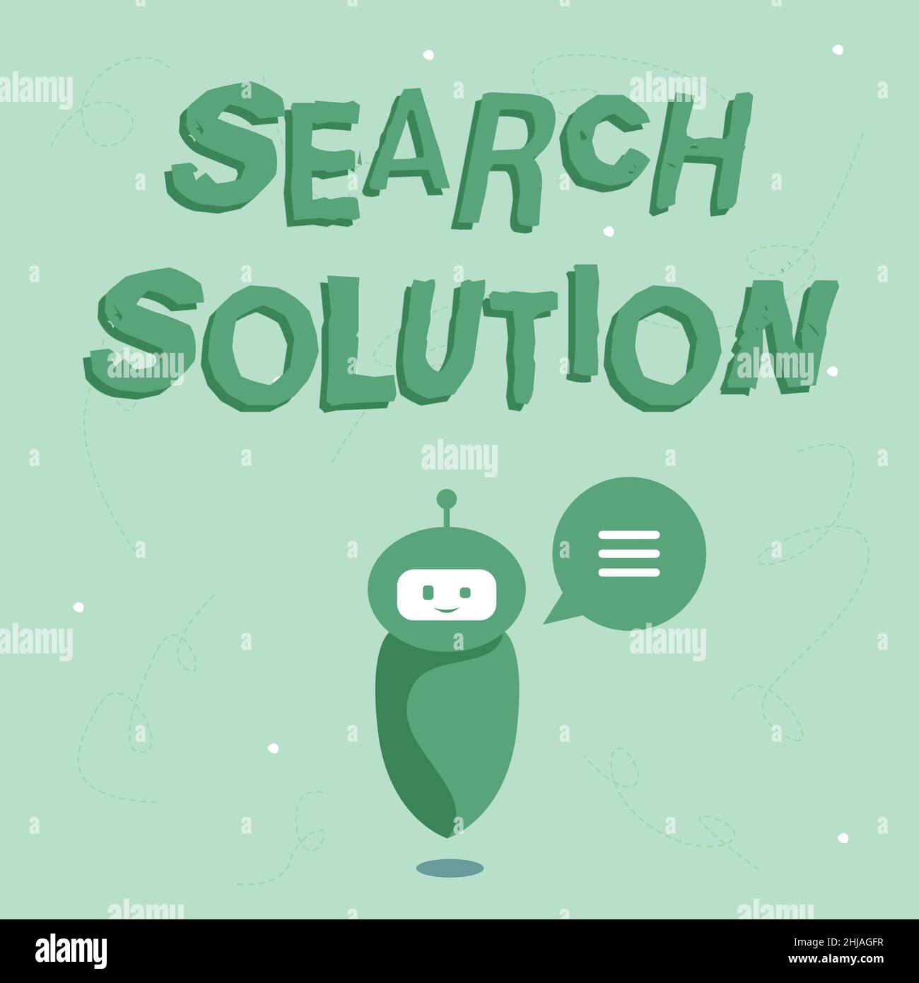 Text caption presenting Search Solution. Business concept an action or process of finding ...