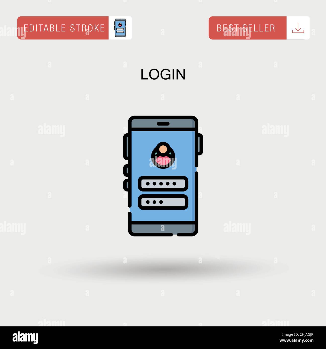 Technology background login page Stock Vector Images - Alamy