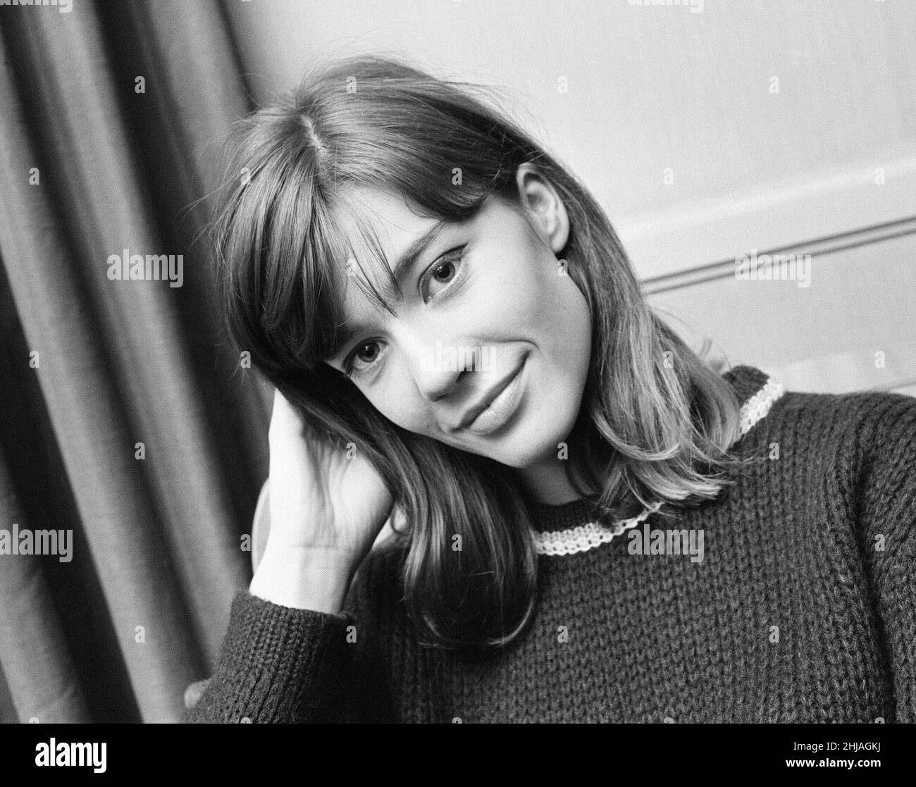 Francoise Hardy, french singer aged 19 years old, in the UK to promote ...