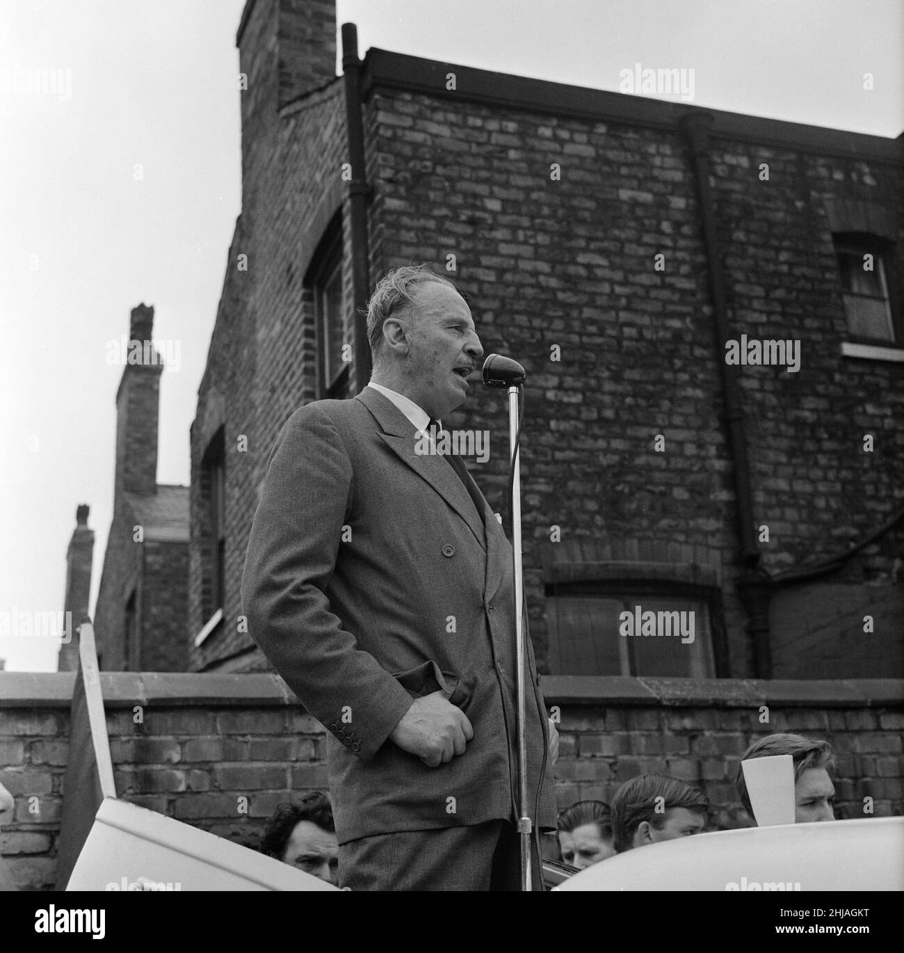 Sir Oswald Mosley visits Manchester to take part in a march organised ...
