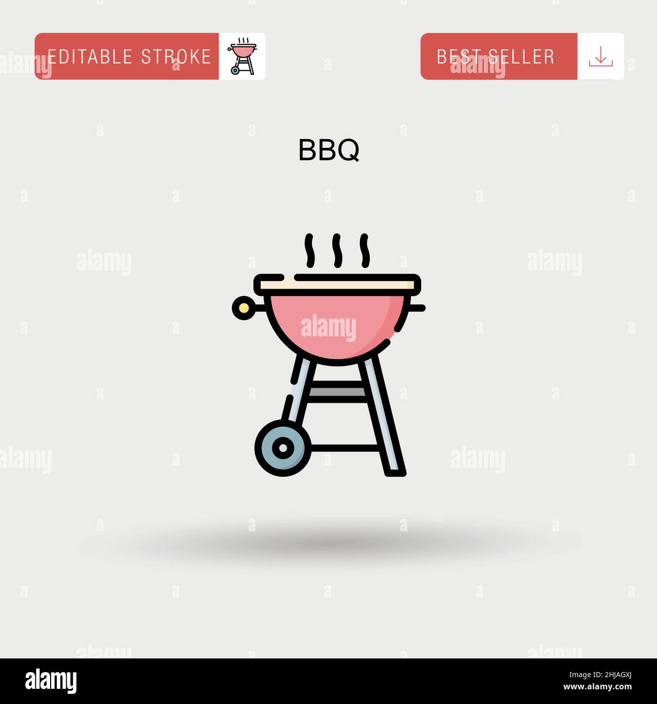 Male bbq burn Stock Vector Images - Alamy