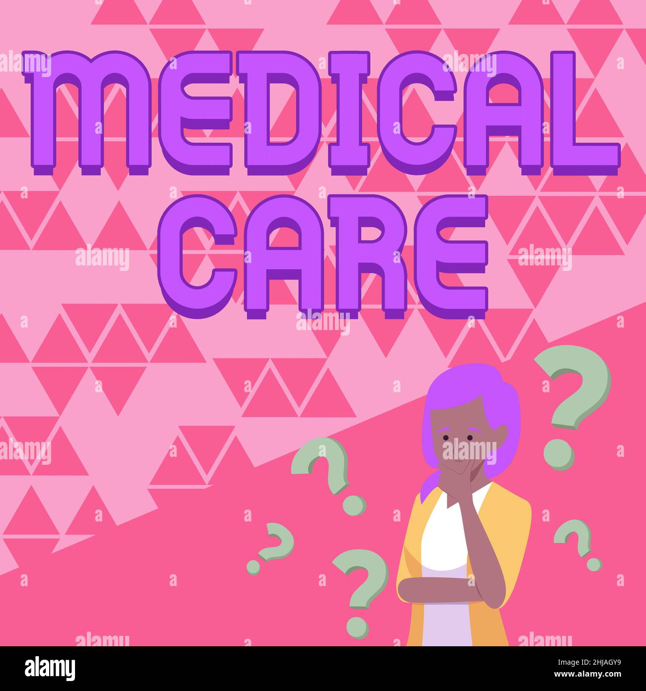 Sign displaying Medical Care. Conceptual photo the professional ...