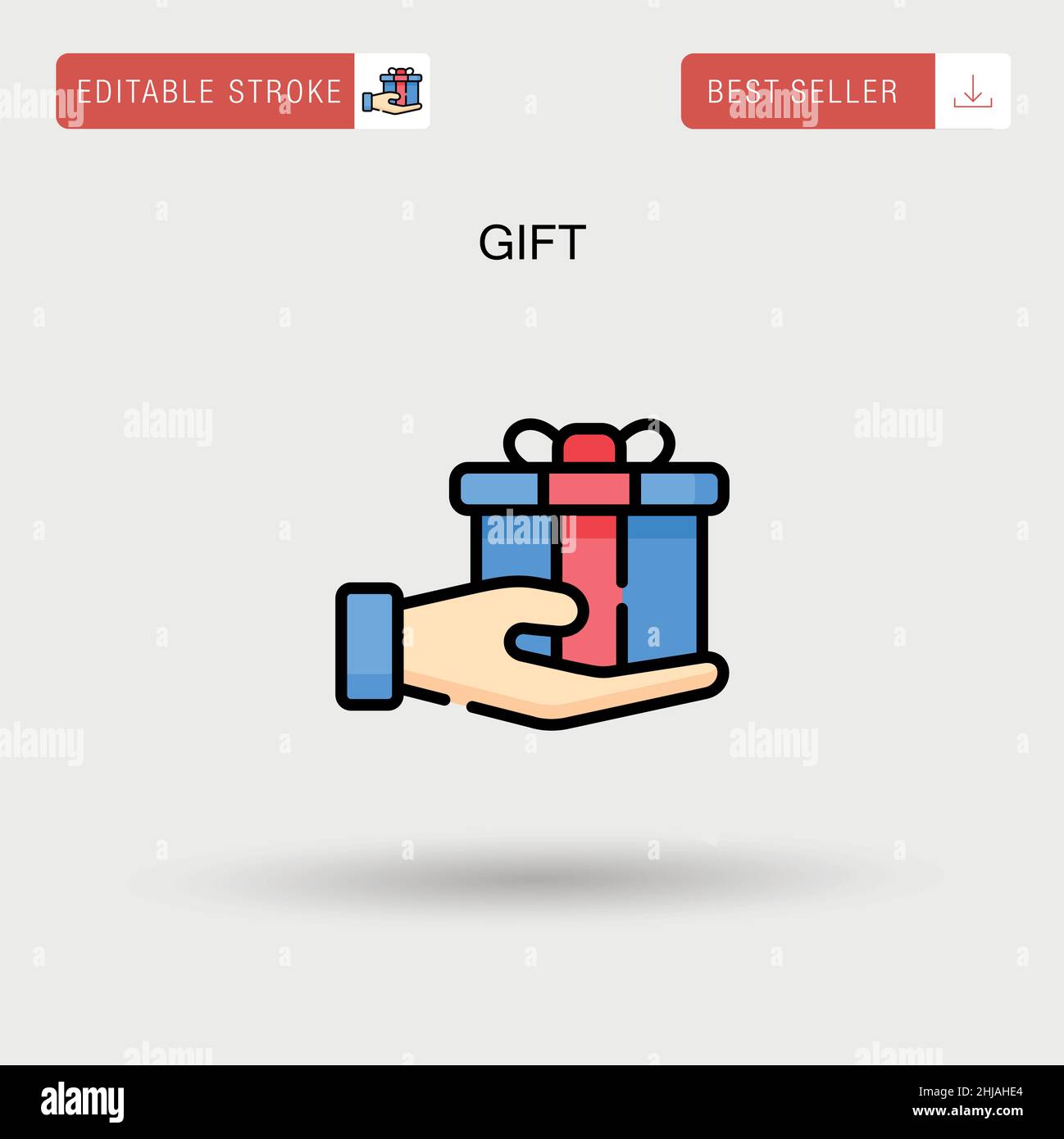 Gift Simple vector icon Stock Vector Image & Art - Alamy