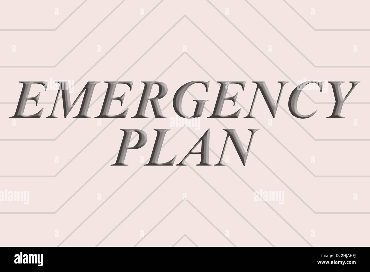 Text sign showing Emergency Plan. Internet Concept instructions that ...