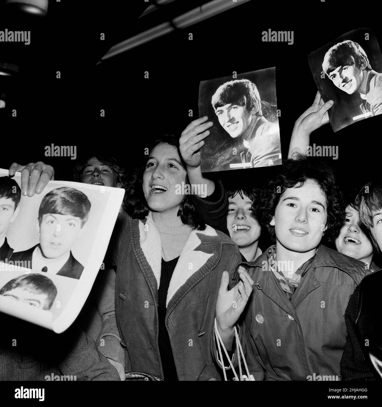 The Beatles Autumn Tour of Great Britain.Female fans pictured at the ...