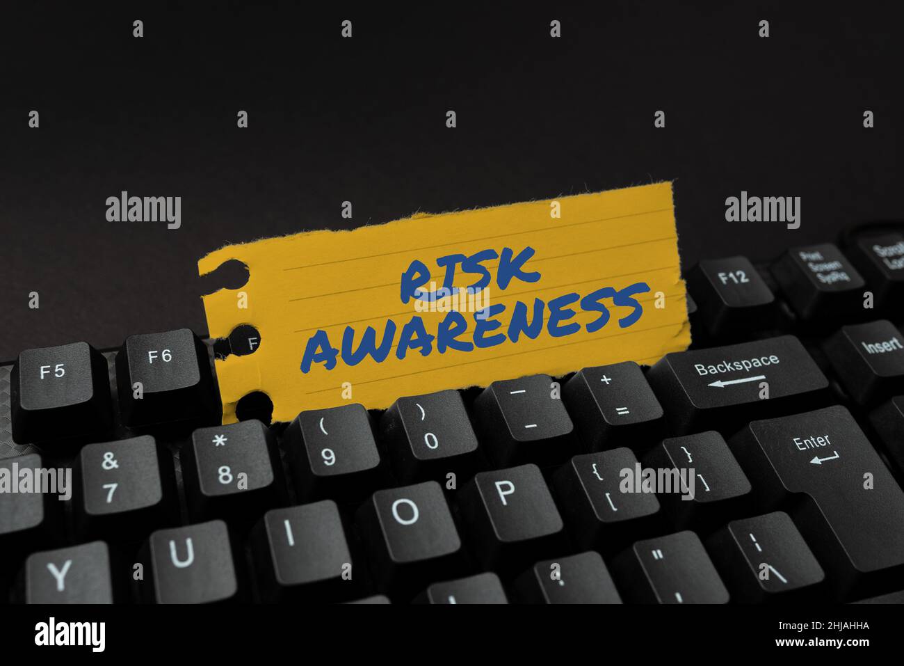 Text showing inspiration Risk Awareness. Business concept recognizing ...