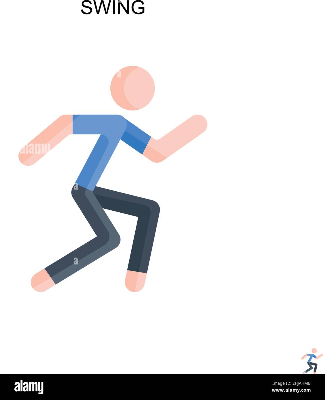 Swing woman spring Stock Vector Images - Alamy