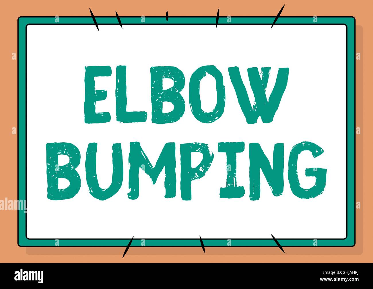 Hand writing sign Elbow Bumping. Business concept newlytrended ...