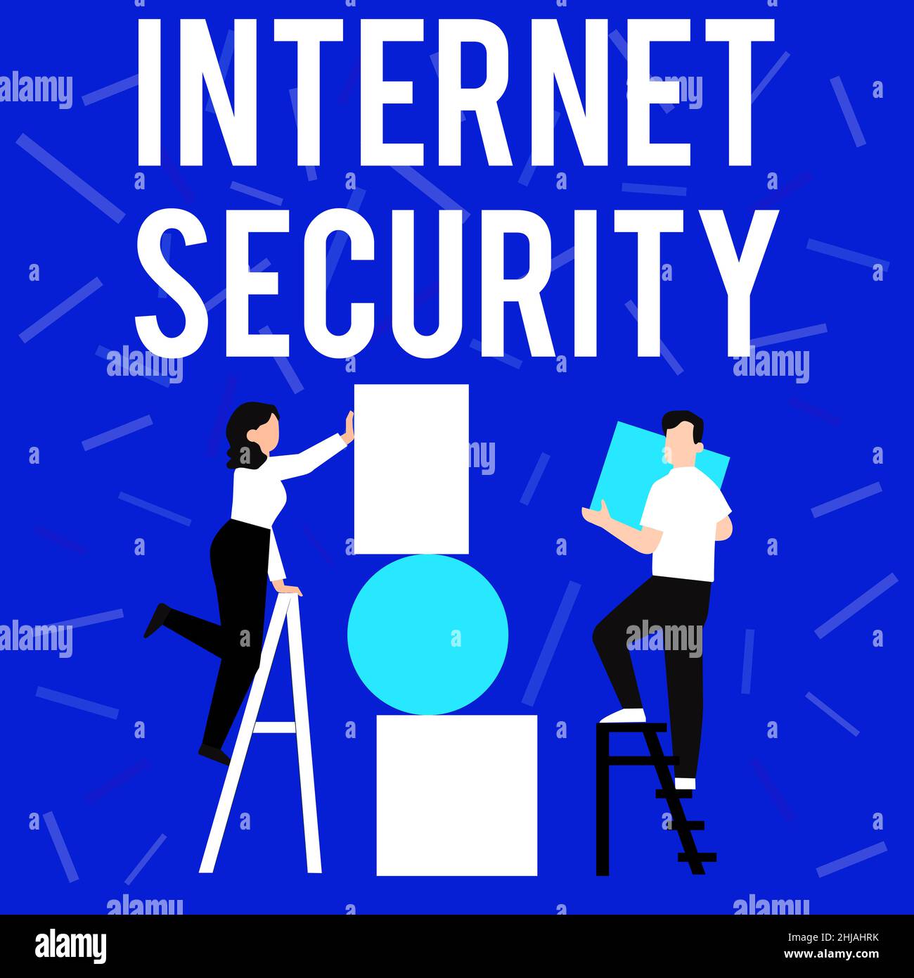 Text caption presenting Internet Security. Business idea process to ...