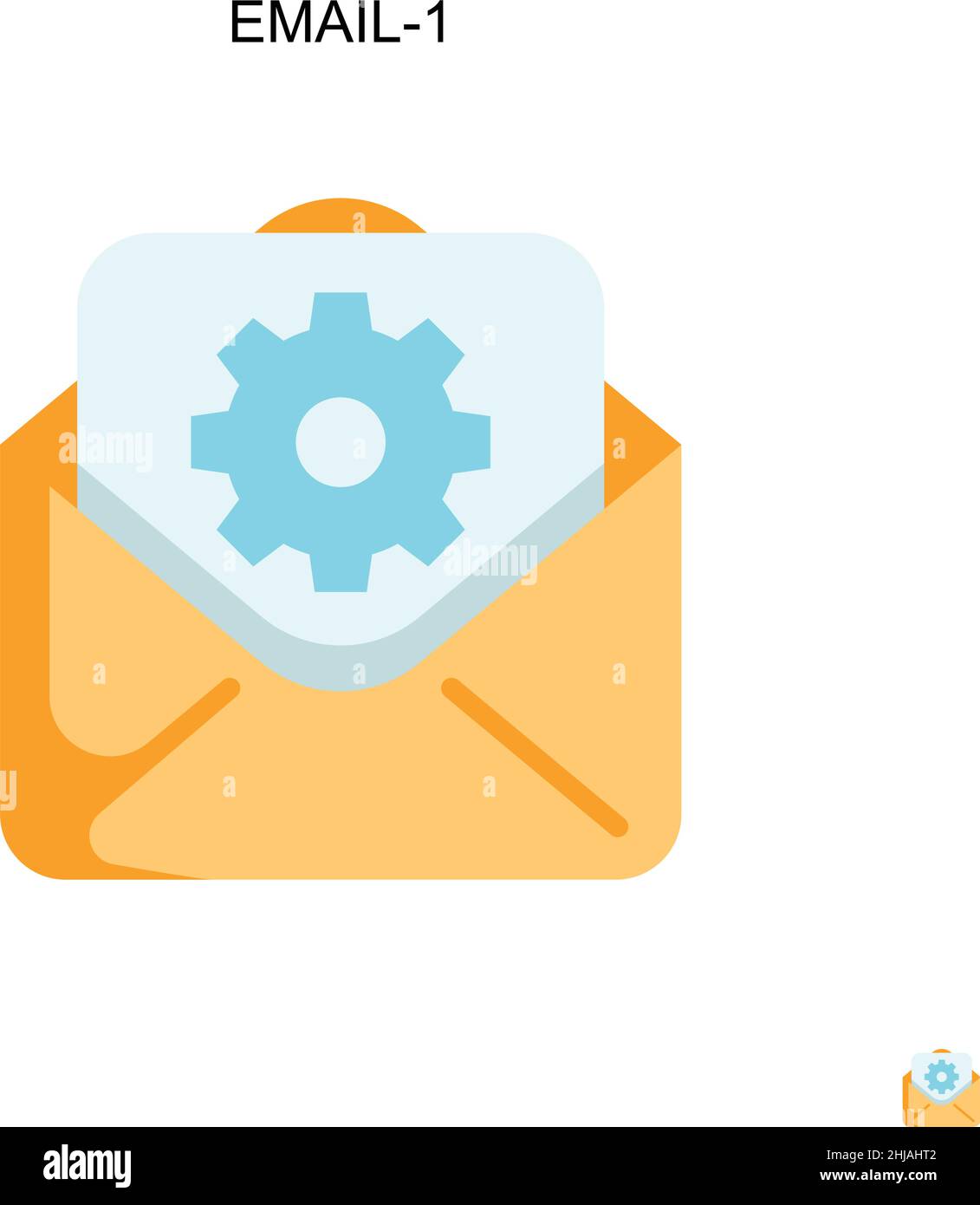 Simple line drawing email icon Cut Out Stock Images & Pictures - Alamy