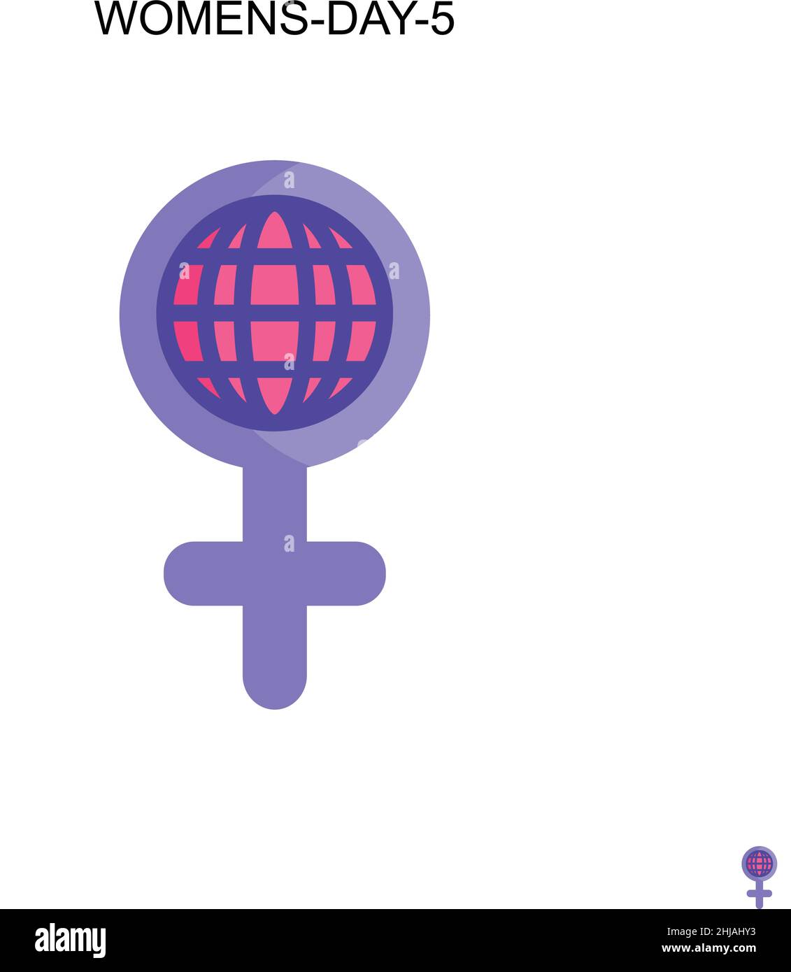 Womens-day-5 Simple vector icon. Illustration symbol design template ...