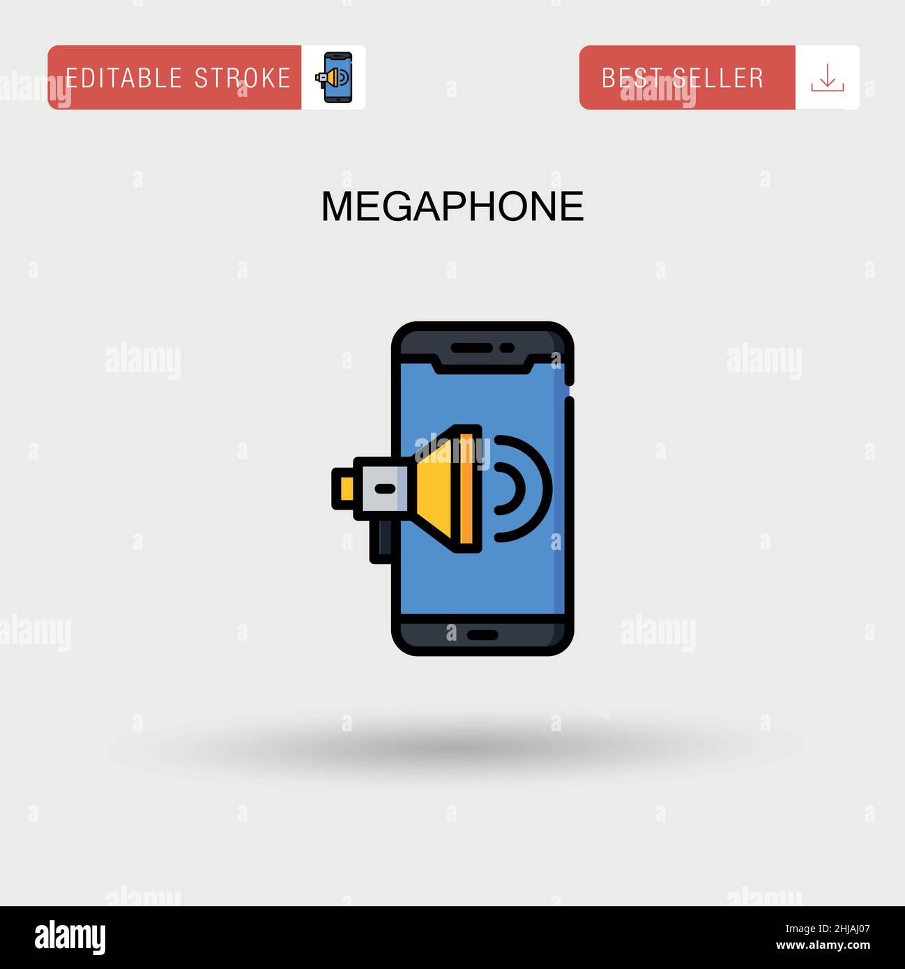 Megaphone communication cartoon Stock Vector Images - Alamy