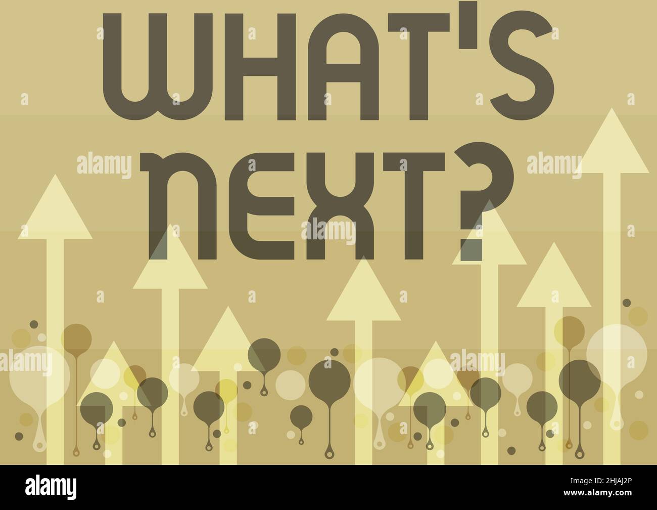 Sign displaying Whats Next Question. Word Written on Expecting Any ...