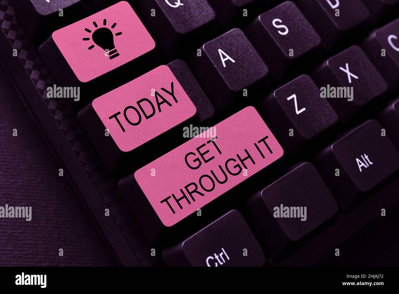 Hand writing sign Get Through It. Concept meaning enourage someone to ...