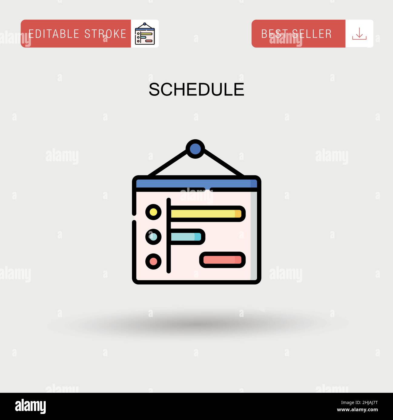 Schedule Simple vector icon Stock Vector Image & Art - Alamy