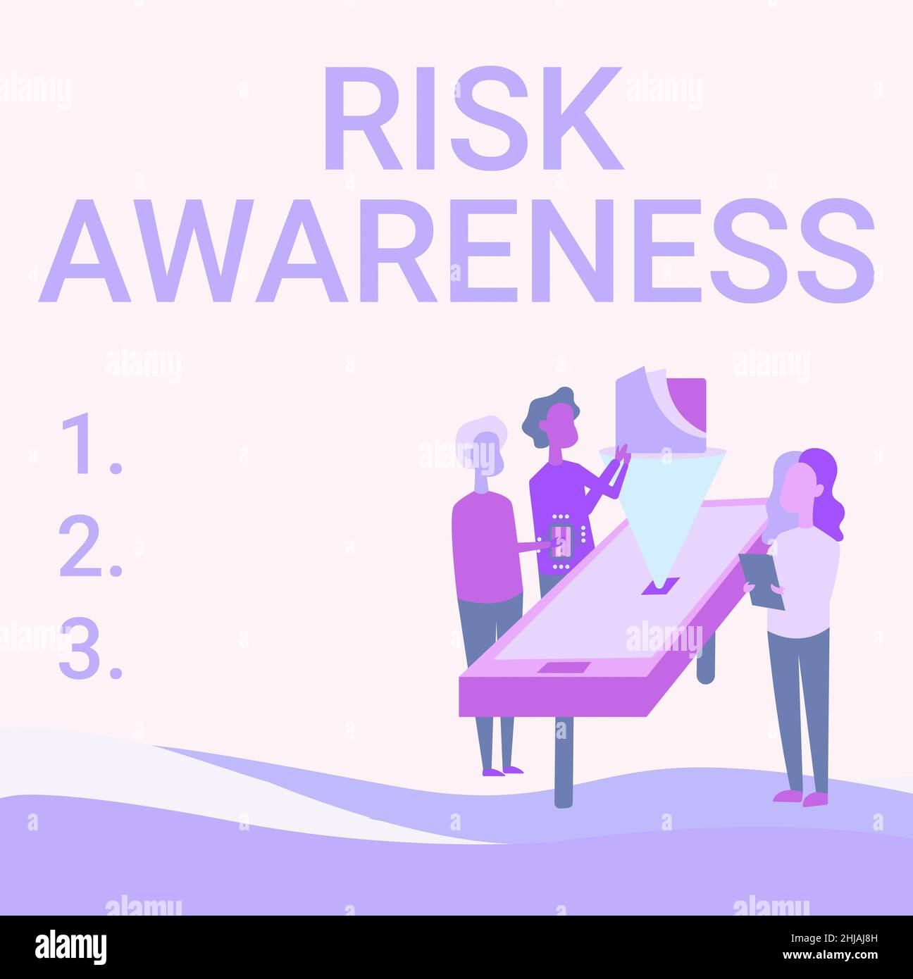 Writing displaying text Risk Awareness. Concept meaning recognizing ...