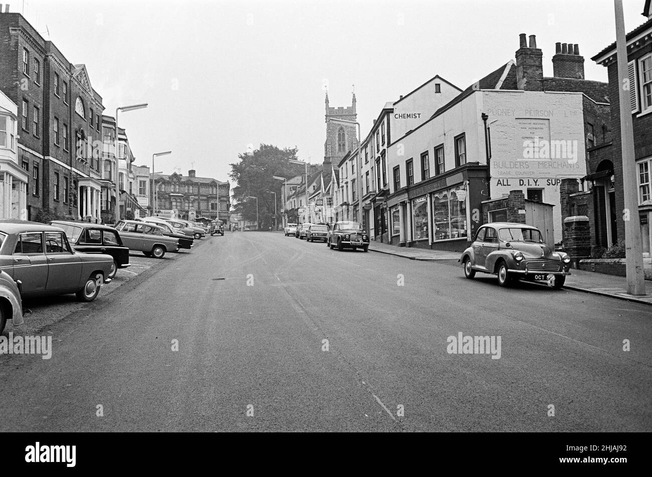 Halstead High Street, Essex. 16th June 1963 Stock Photo - Alamy