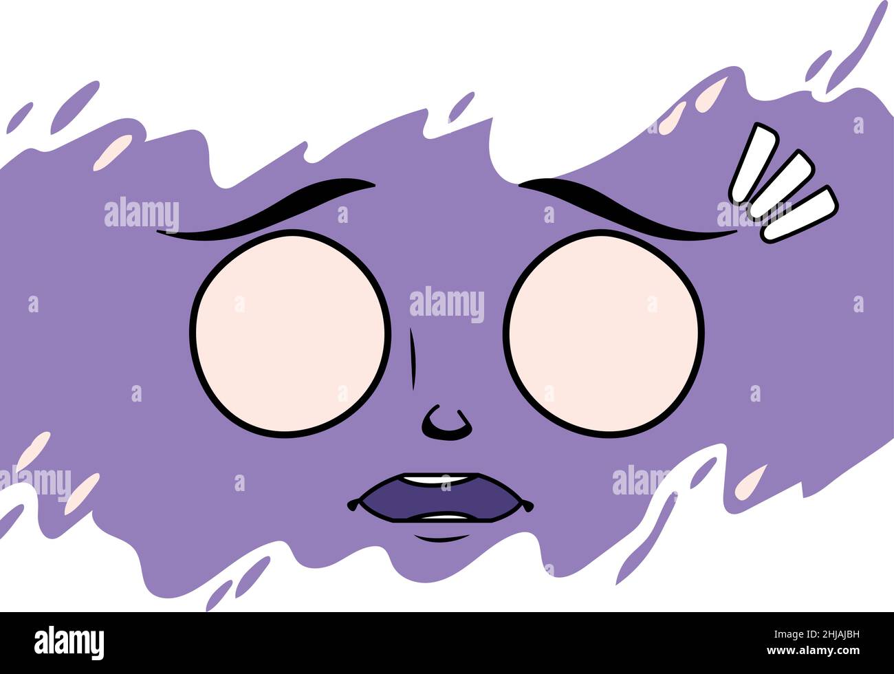 scary anime face Stock Vector Image & Art - Alamy