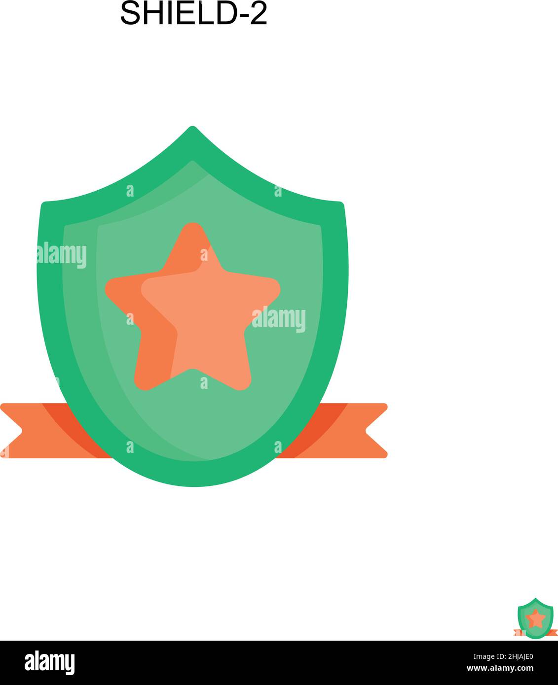 Shield-2 Simple vector icon. Illustration symbol design template for ...