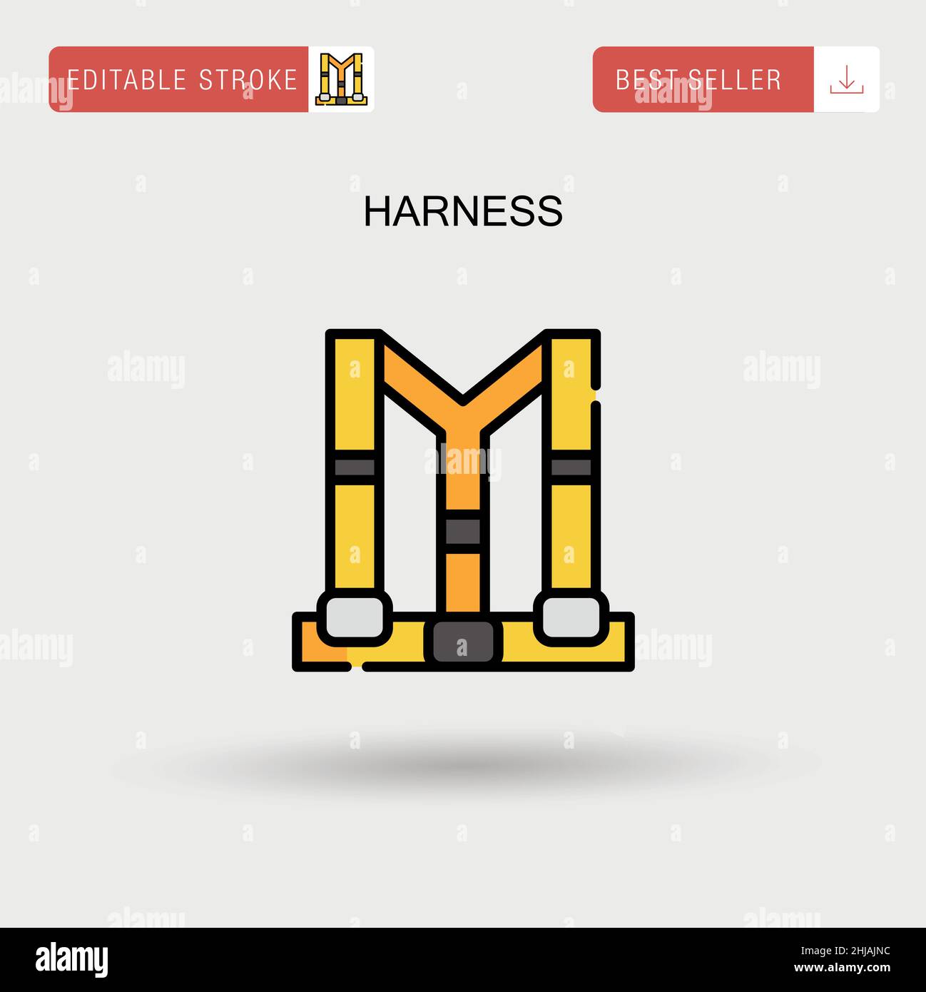 Safety harness and roof Stock Vector Images - Alamy