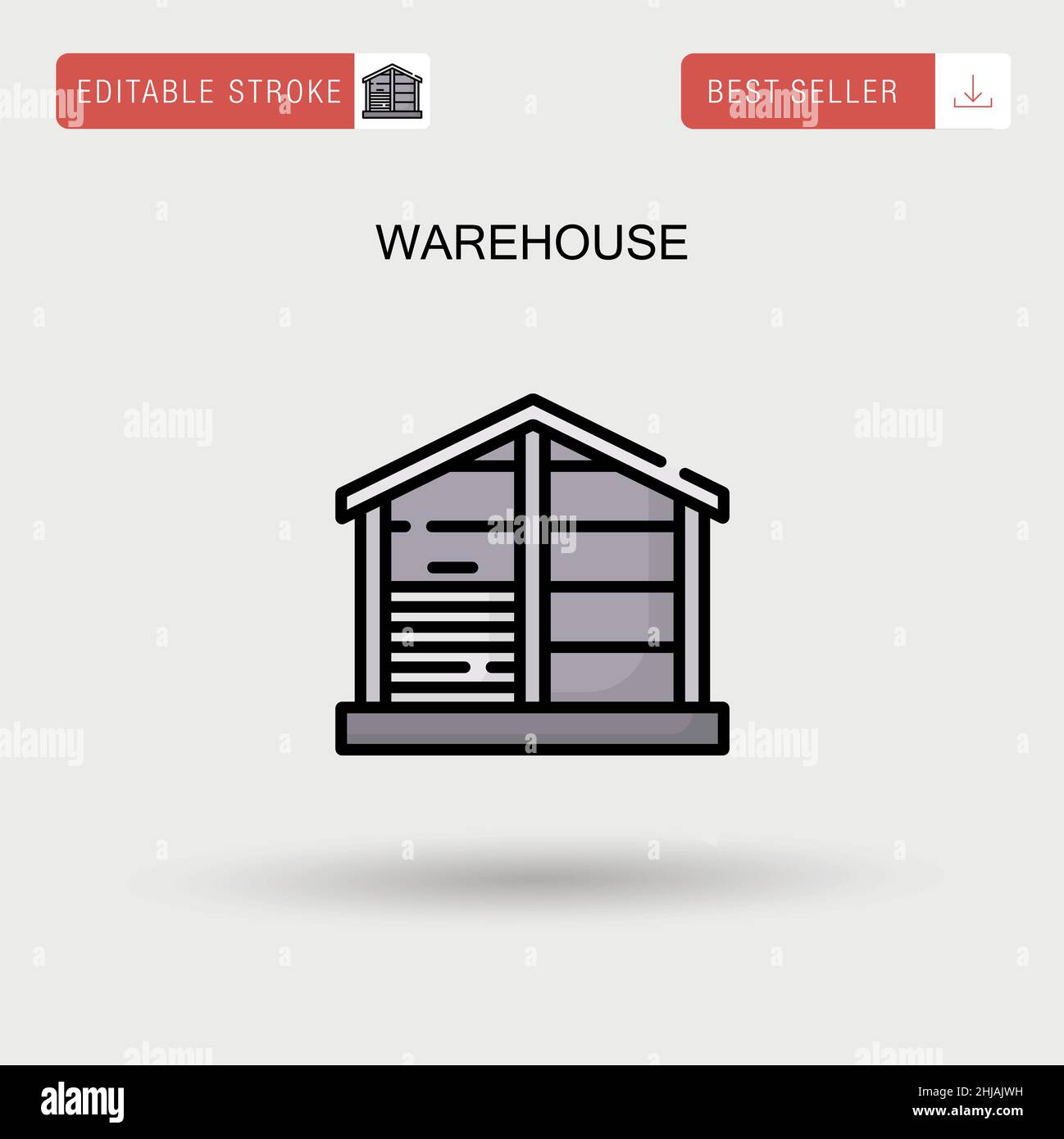 Warehouse Simple vector icon Stock Vector Image & Art - Alamy