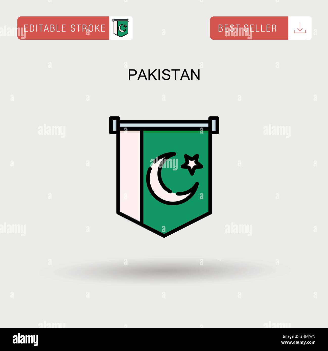 Pakistan Simple vector icon Stock Vector Image & Art - Alamy