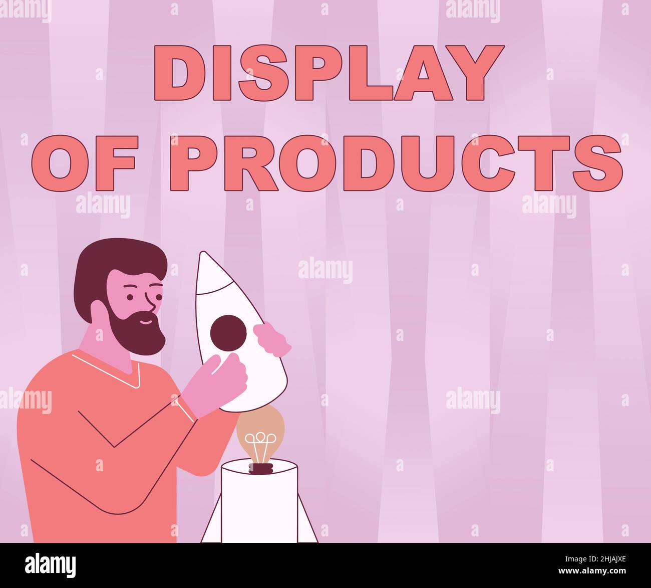 Text showing inspiration Display Of Products. Word for advertise nature ...