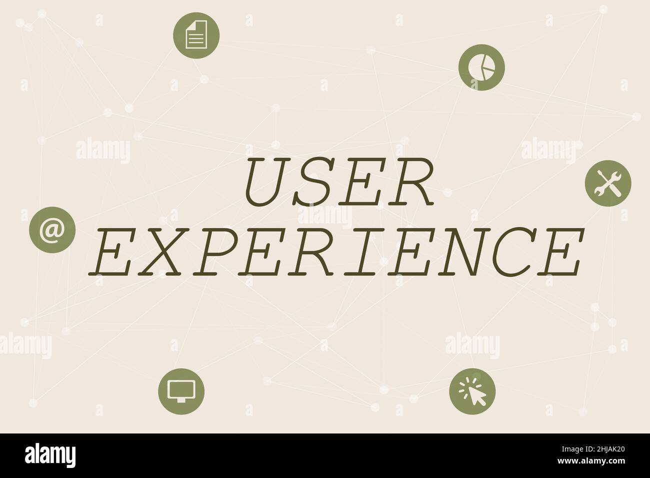 Text sign showing User Experience. Word Written on how a person reacts and feels after using a ...