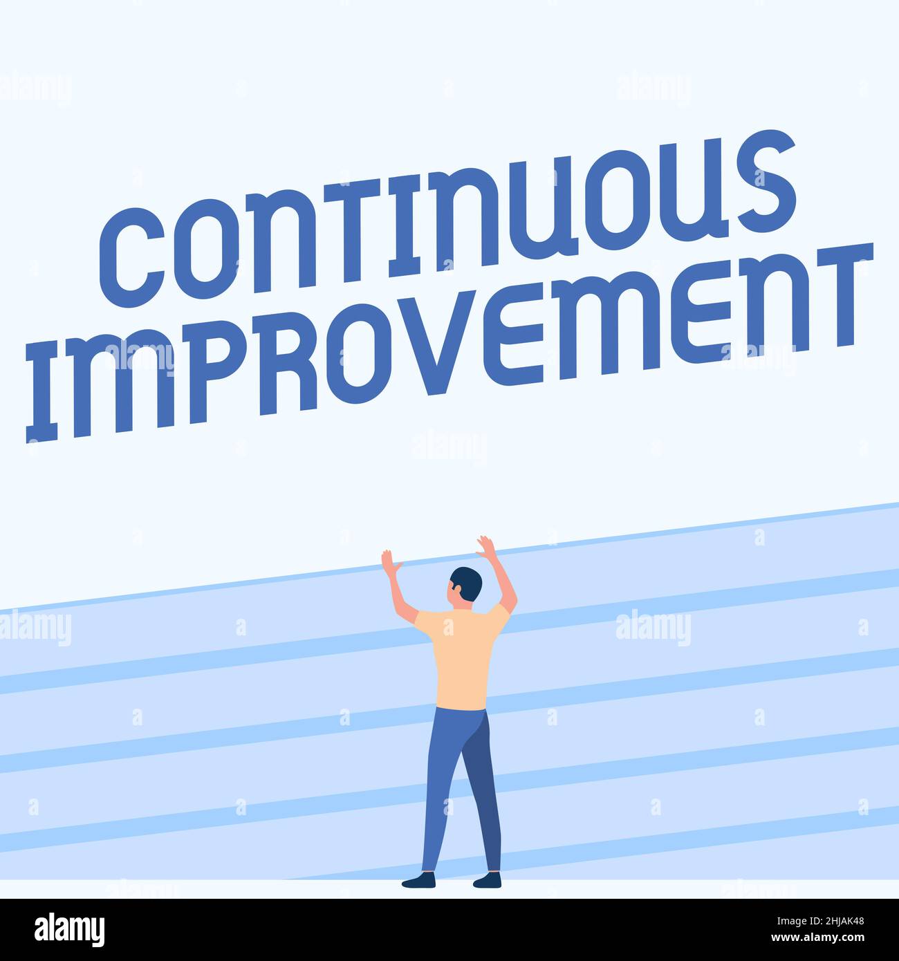 Sign displaying Continuous Improvement. Business overview making small ...