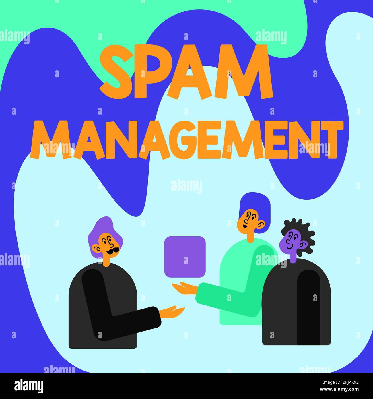 Text sign showing Spam Management. Business approach help reduce or ...