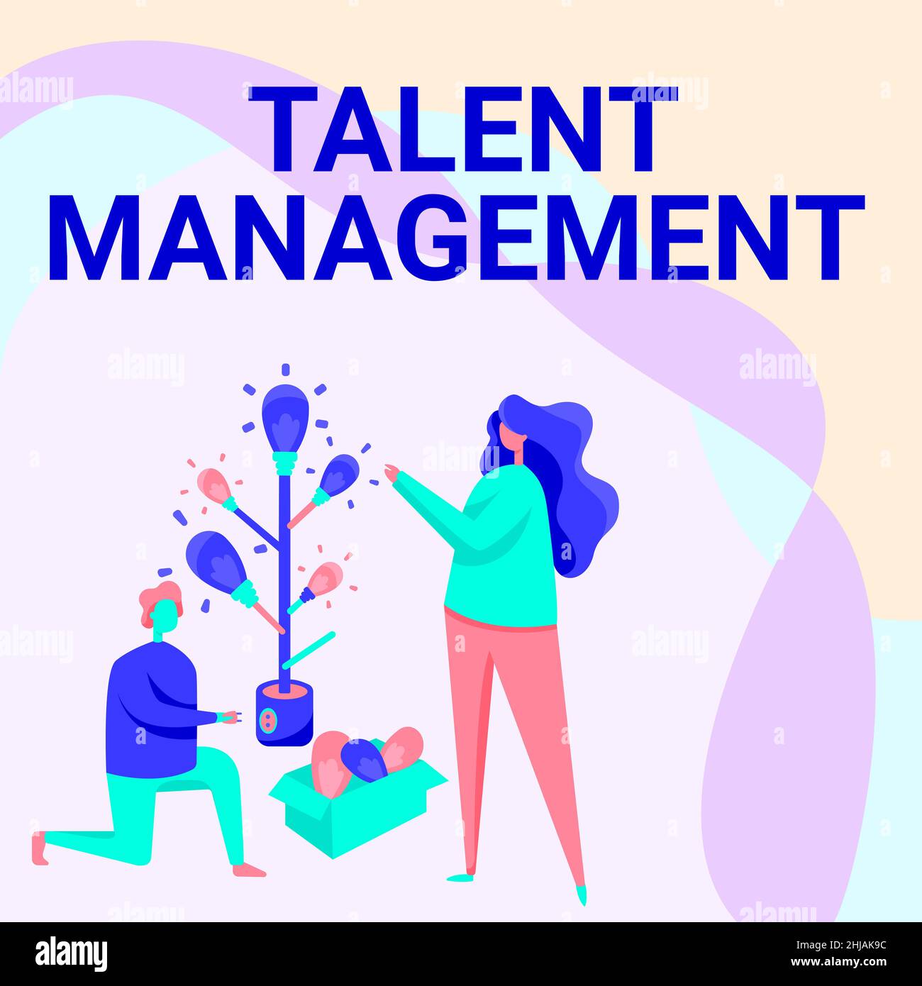 Conceptual display Talent Management. Business showcase develop the ...
