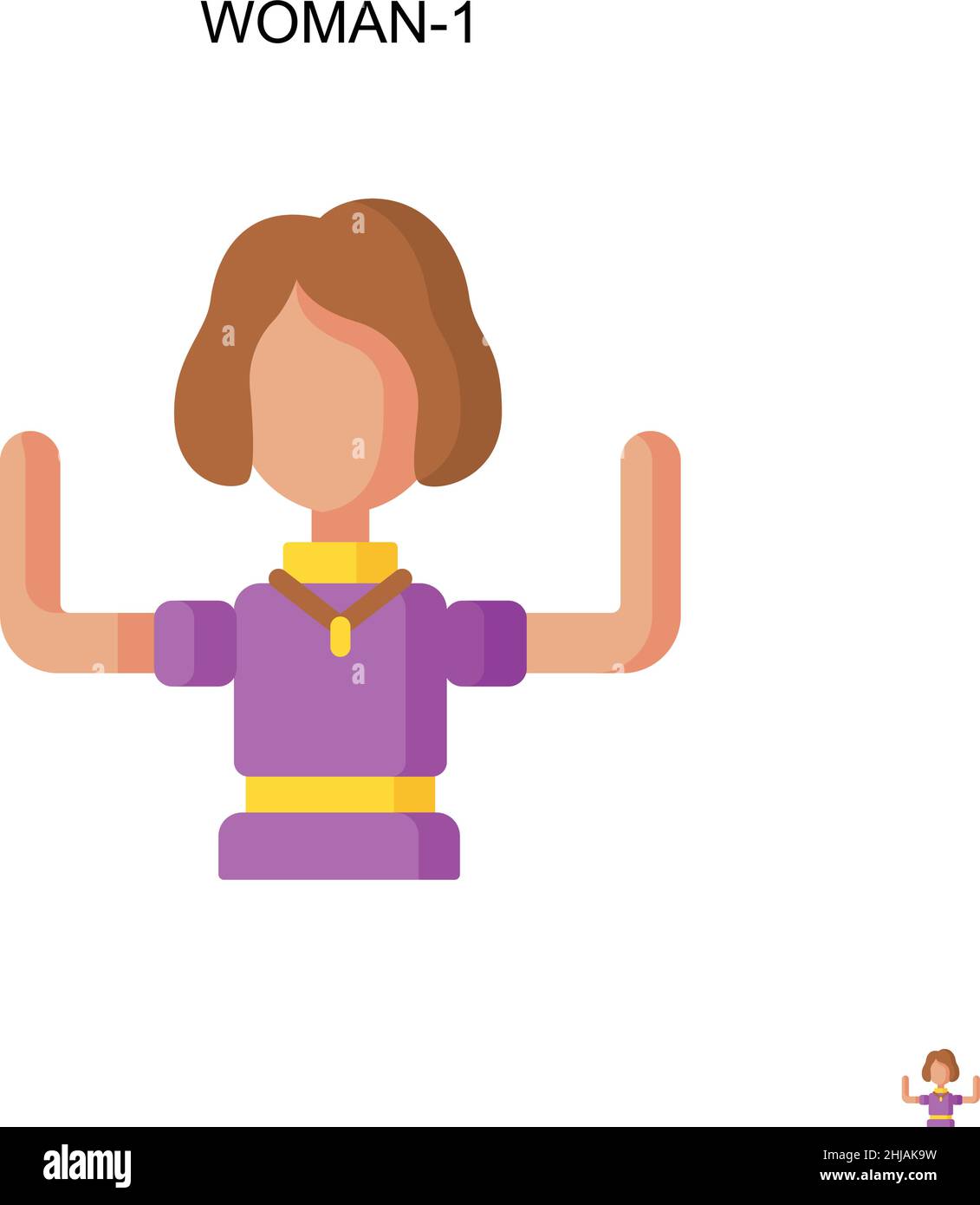 Female sign continuous drawing Stock Vector Images - Alamy