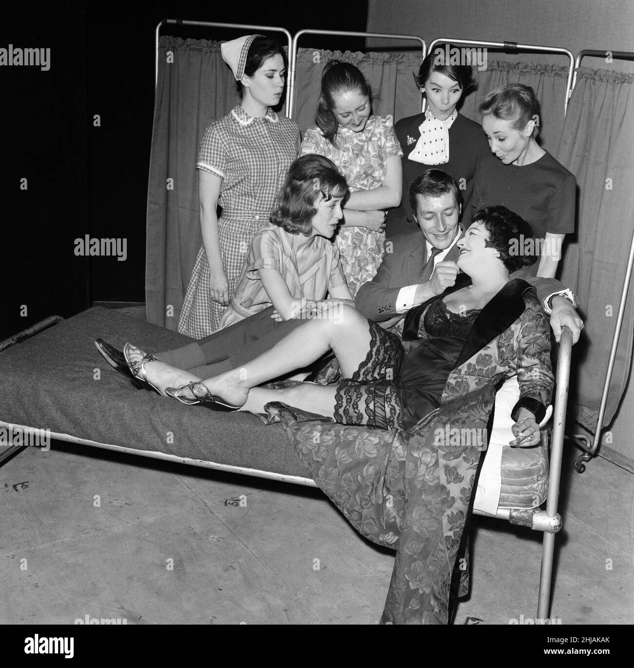 The cast of a new comedy play called Alfie, written by Bill Naughton ...