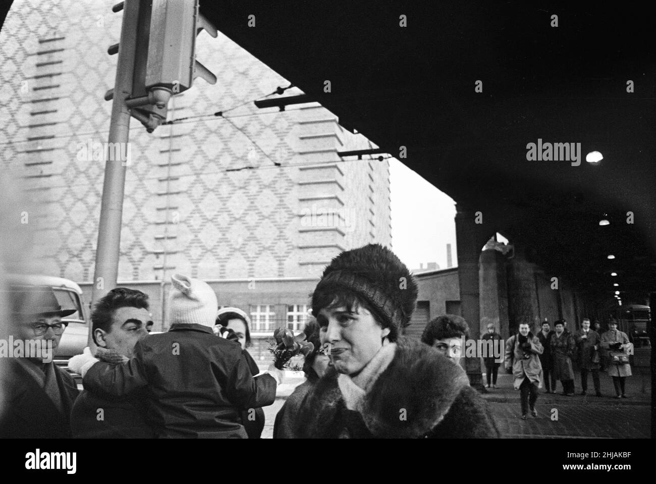 For the first time since its erection, the Berlin Wall is opened for ...