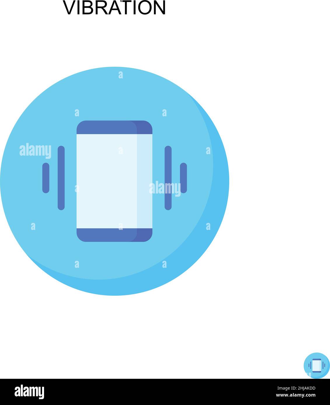 Vibration Simple vector icon. Illustration symbol design template for web mobile UI element ...