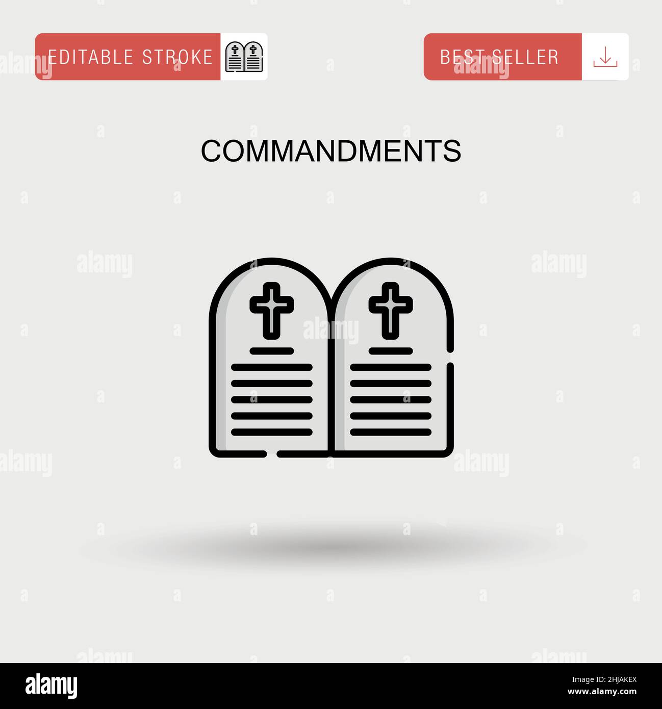 Commandments Simple vector icon Stock Vector Image & Art - Alamy