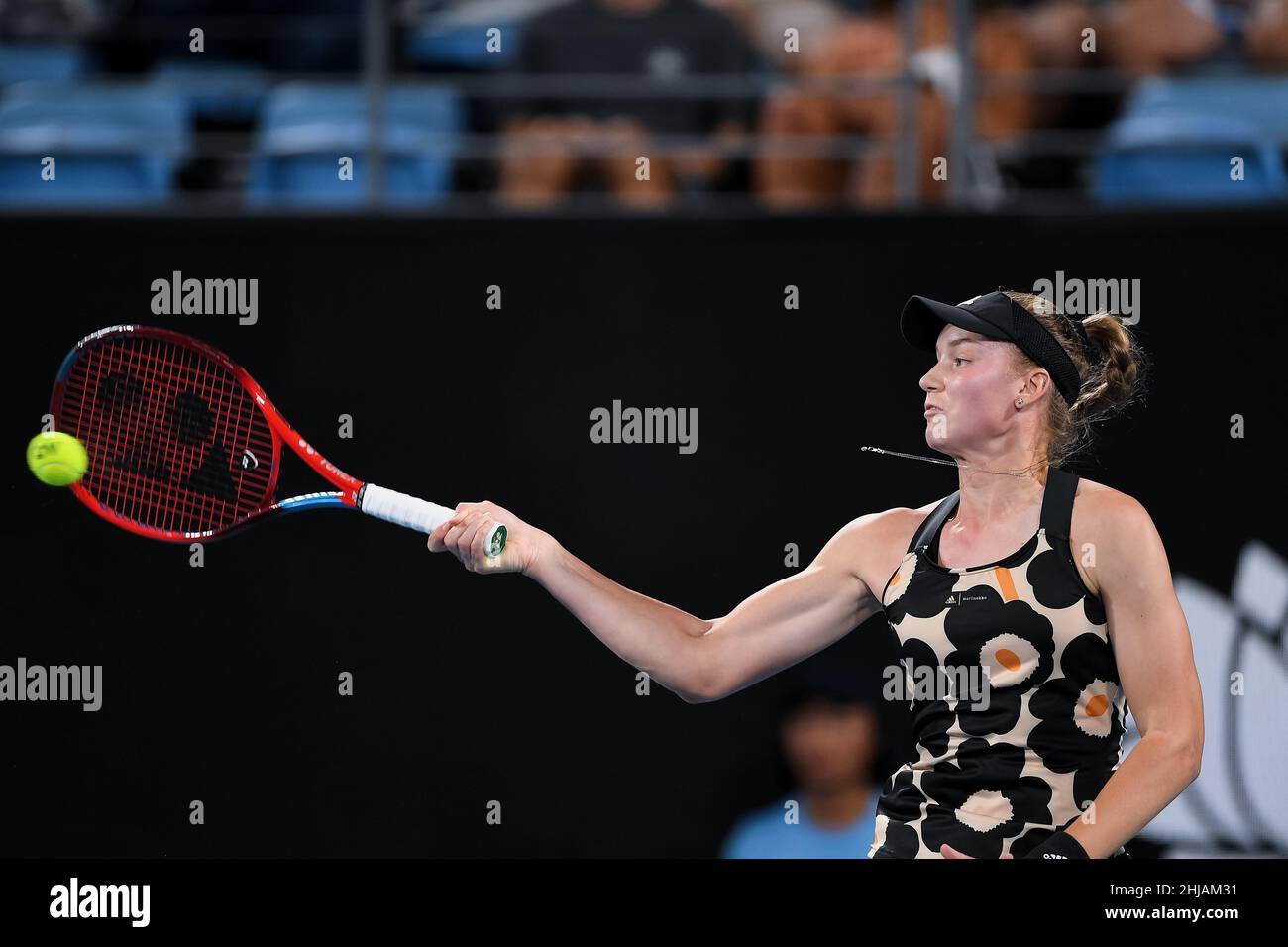 Sydney, Australia, 11 January, 2022. Elena Rybakina of Kazakhstan plays ...