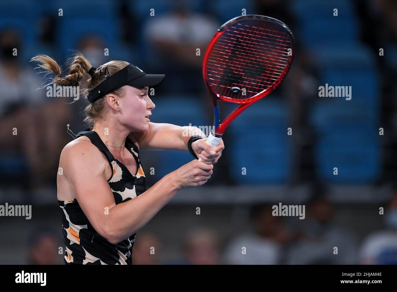 Sydney, Australia, 11 January, 2022. Elena Rybakina of Kazakhstan plays ...