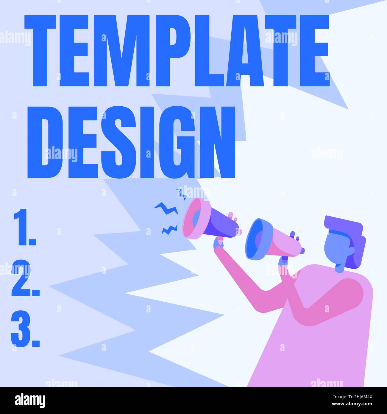 Text sign showing Template Design. Word for an overall layout or ...