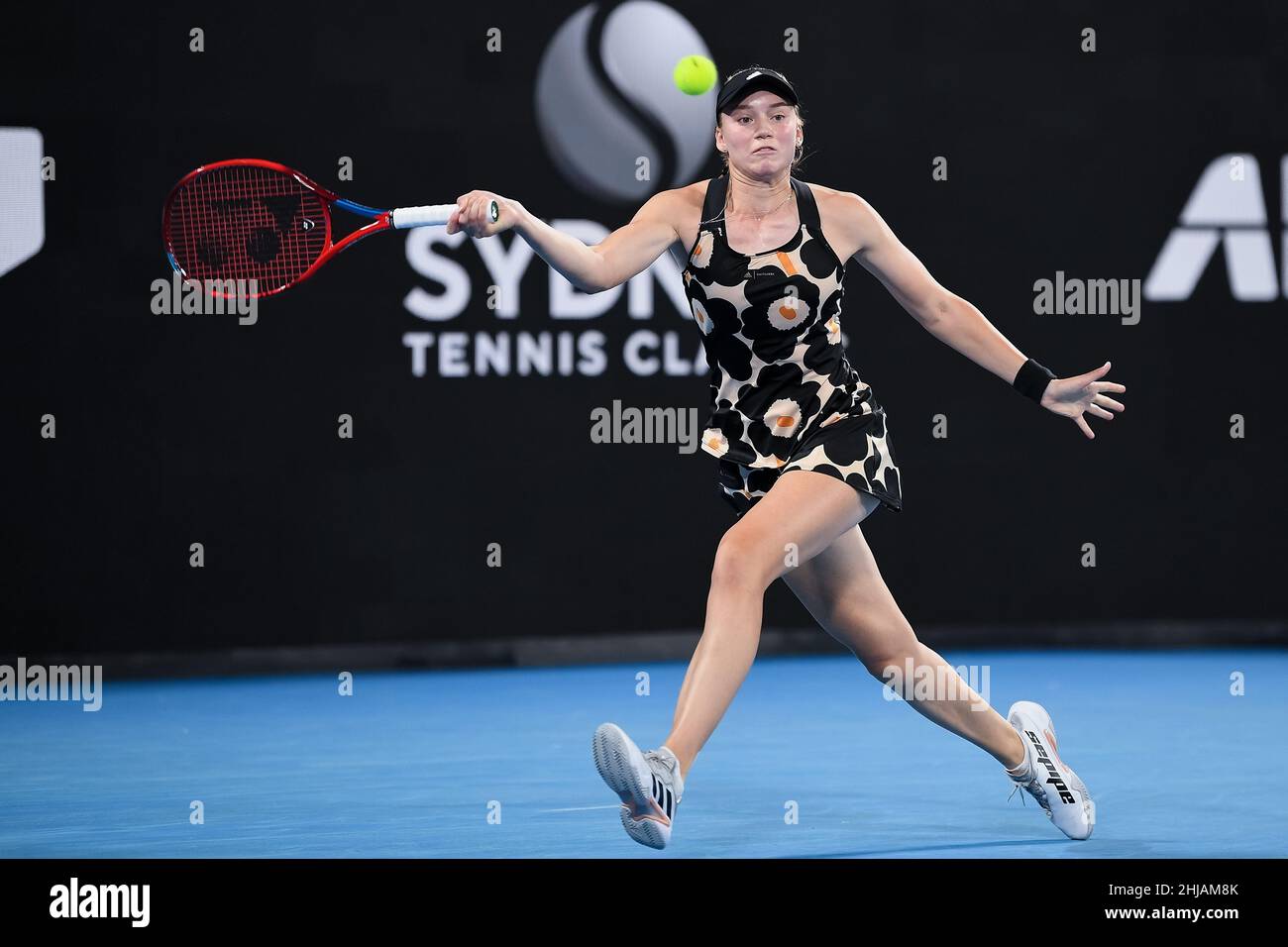 Sydney, Australia, 11 January, 2022. Elena Rybakina of Kazakhstan plays ...