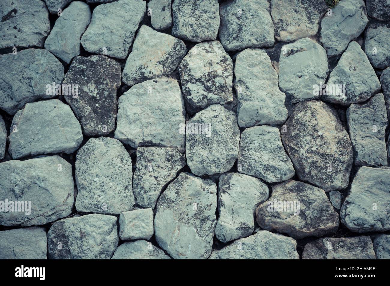 Closeup of Gray strong stone wall texture use for background Stock ...