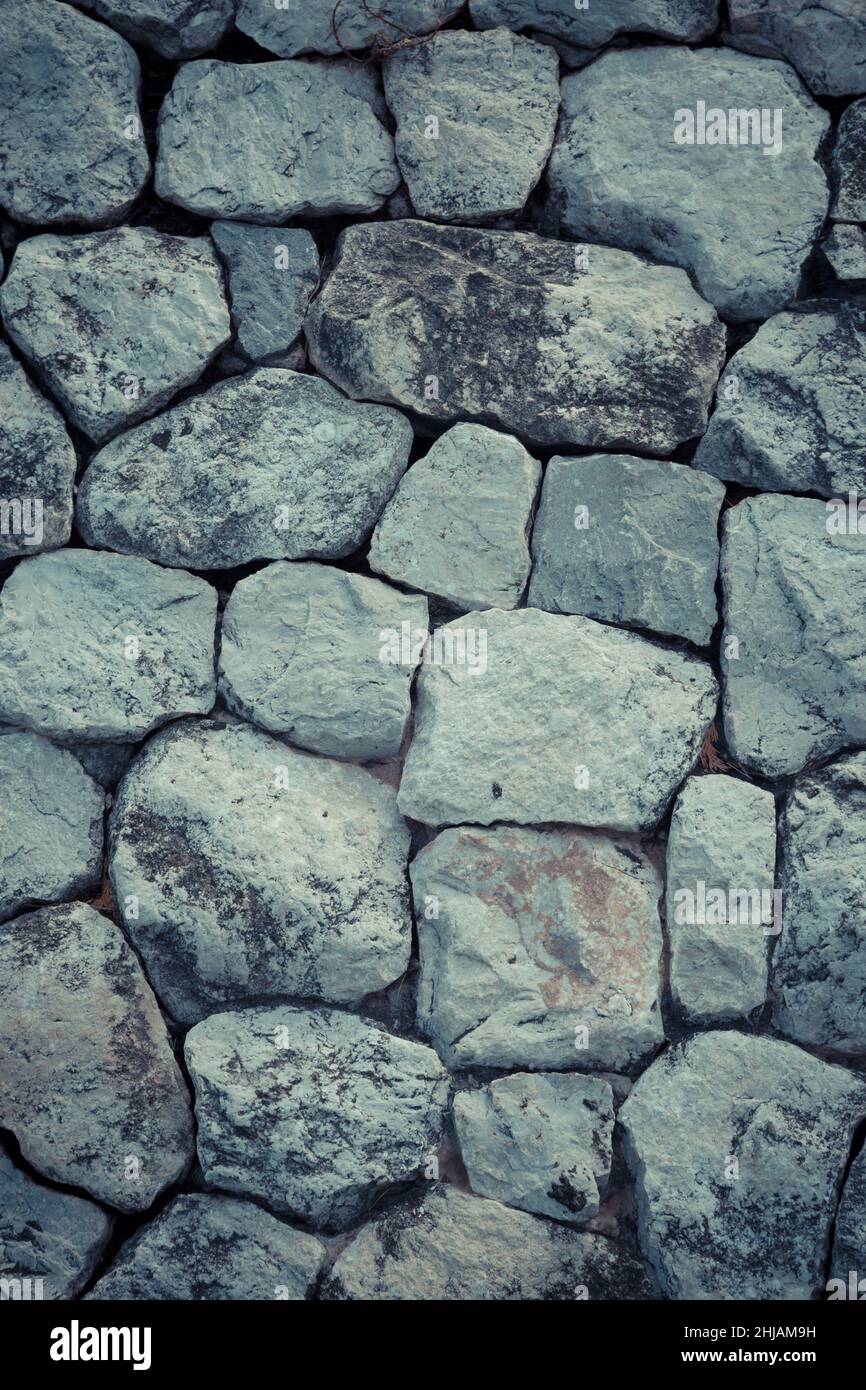 Closeup of Gray strong stone wall texture use for background Stock ...