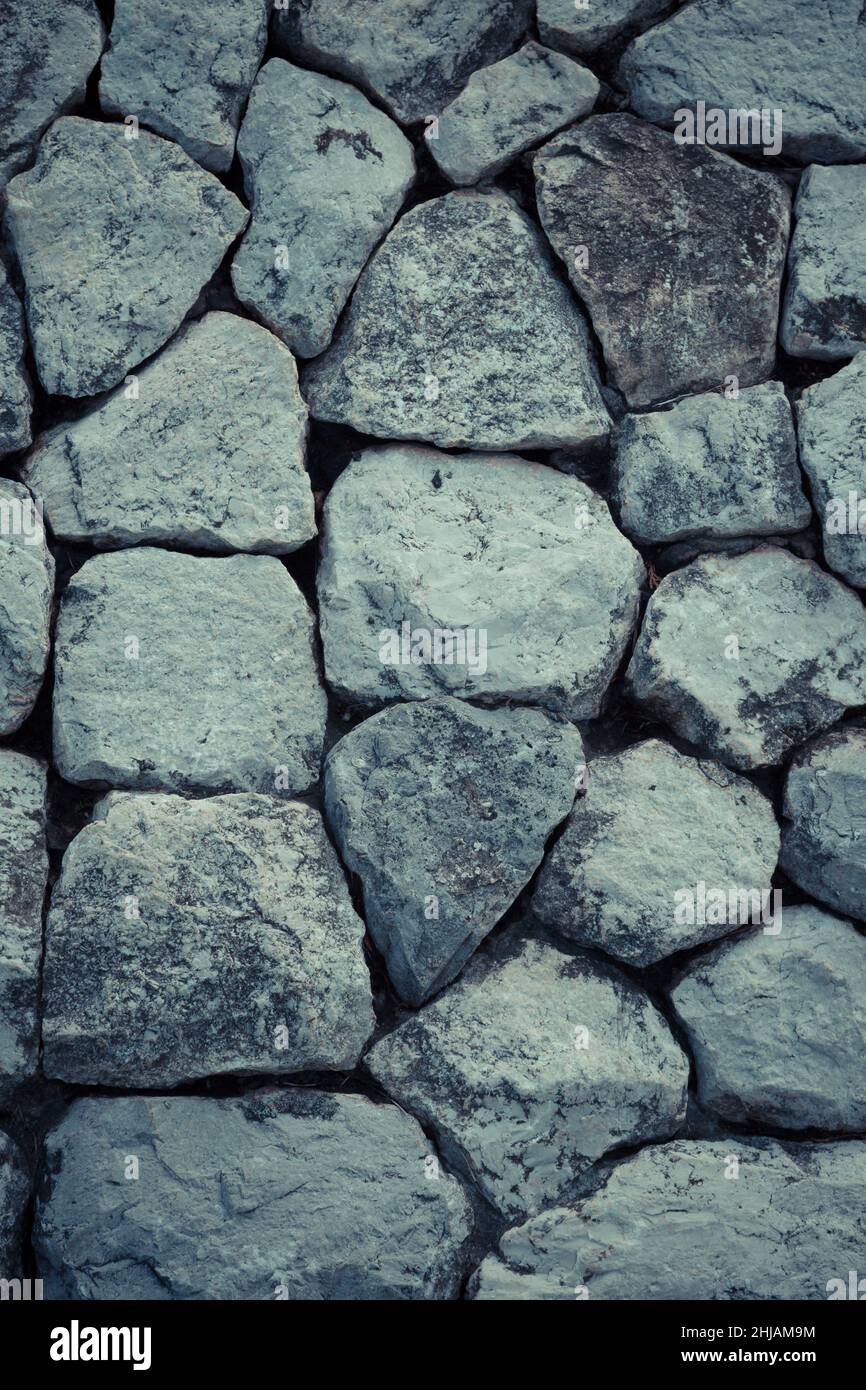 Closeup of Gray strong stone wall texture use for background Stock ...