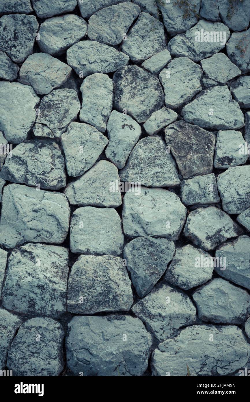 Closeup of Gray strong stone wall texture use for background Stock ...