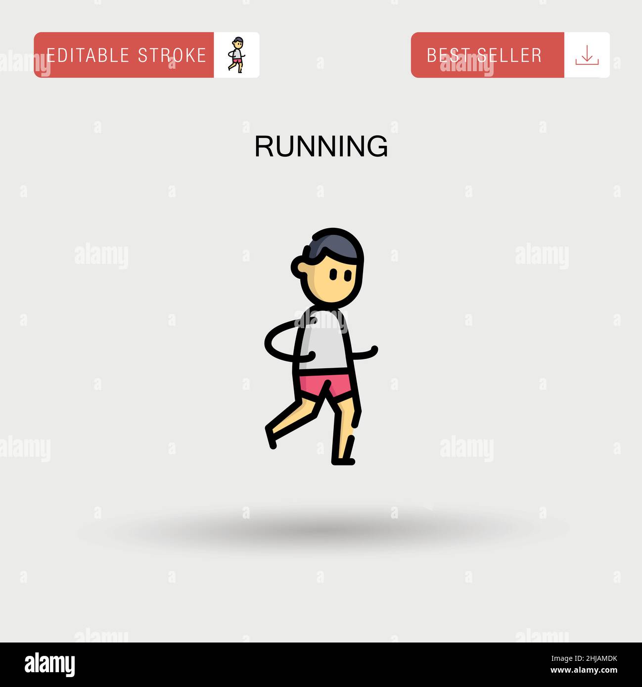 Female runner and park Stock Vector Images - Alamy